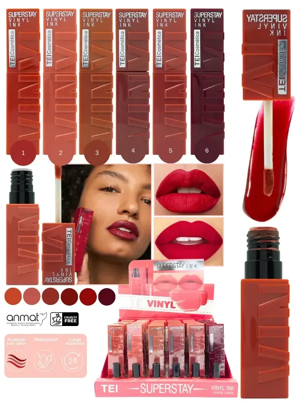 Labiales líquidos matte superstay Tei — LD Make Up