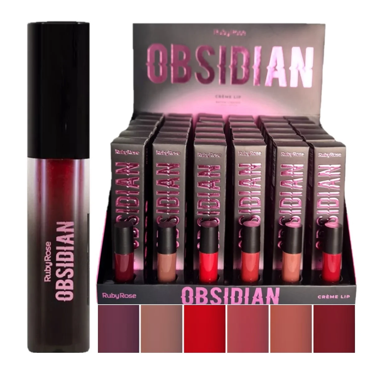 Labiales liquidos matte lip creaem Obsidian Ruby Rose POR MAYOR — LD ...