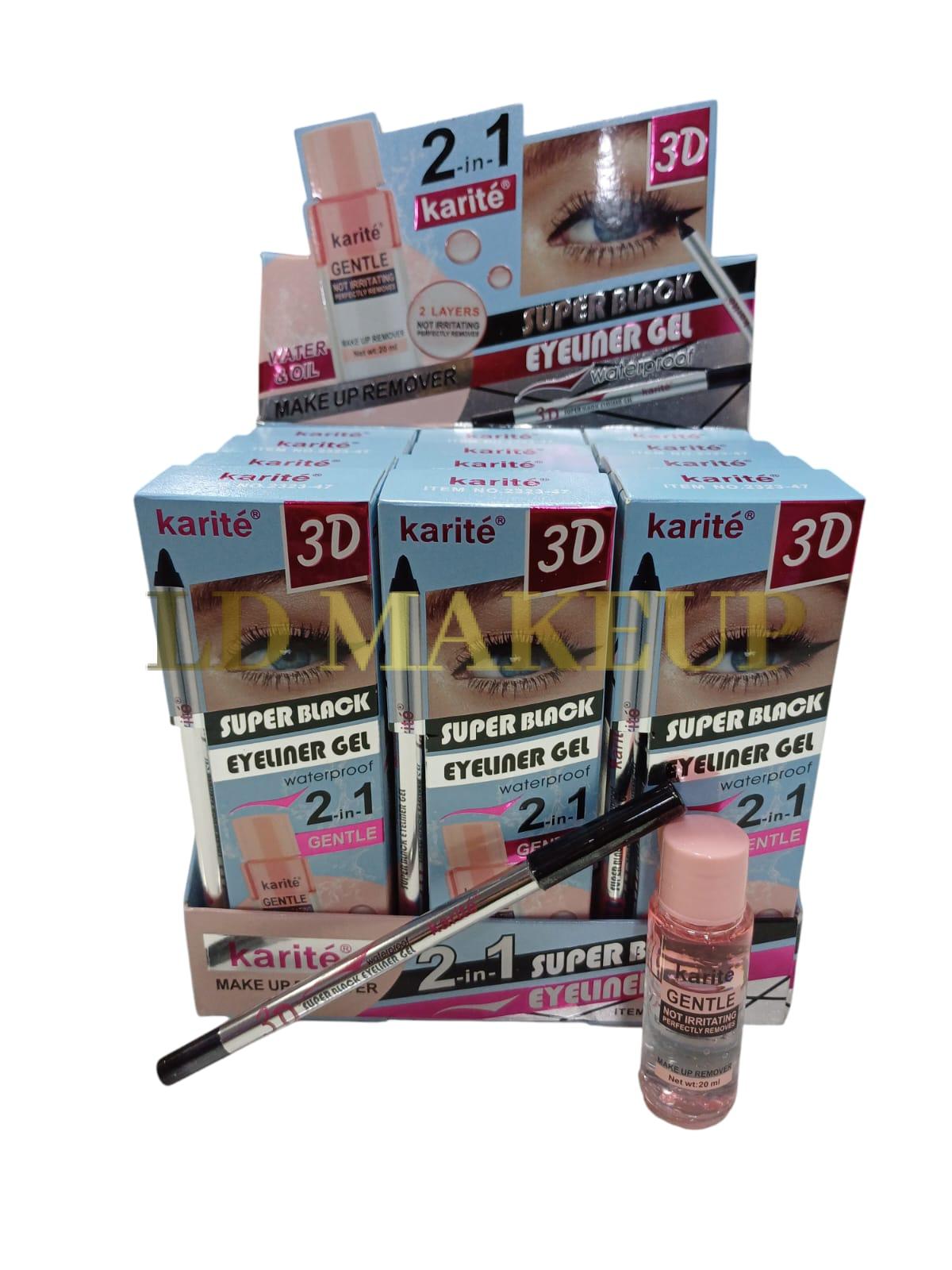 Crayon delineador Super black 2 en 1 Karité POR MAYOR — LD Make Up