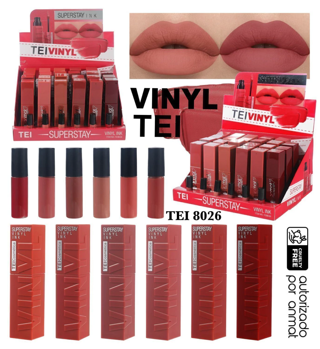 Labial liquido matte Super stay vinyl Tei 8026 POR MAYOR — LD Make Up
